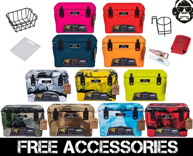 20QT NEW RUGGED+ COLD BASTARD ICE CHEST PREMIUM COOLER FREE ACCS GIFTS ...